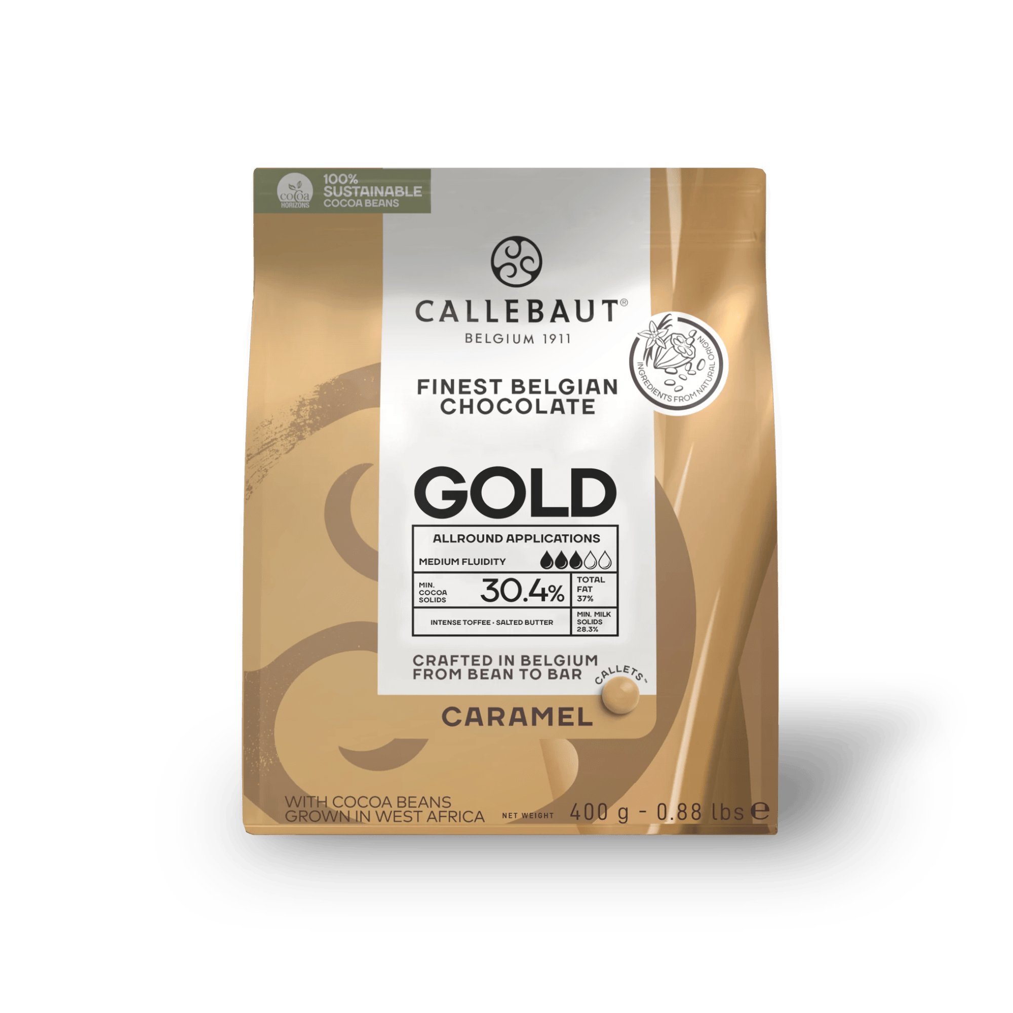 Caramel Chocolate Callets: Gold