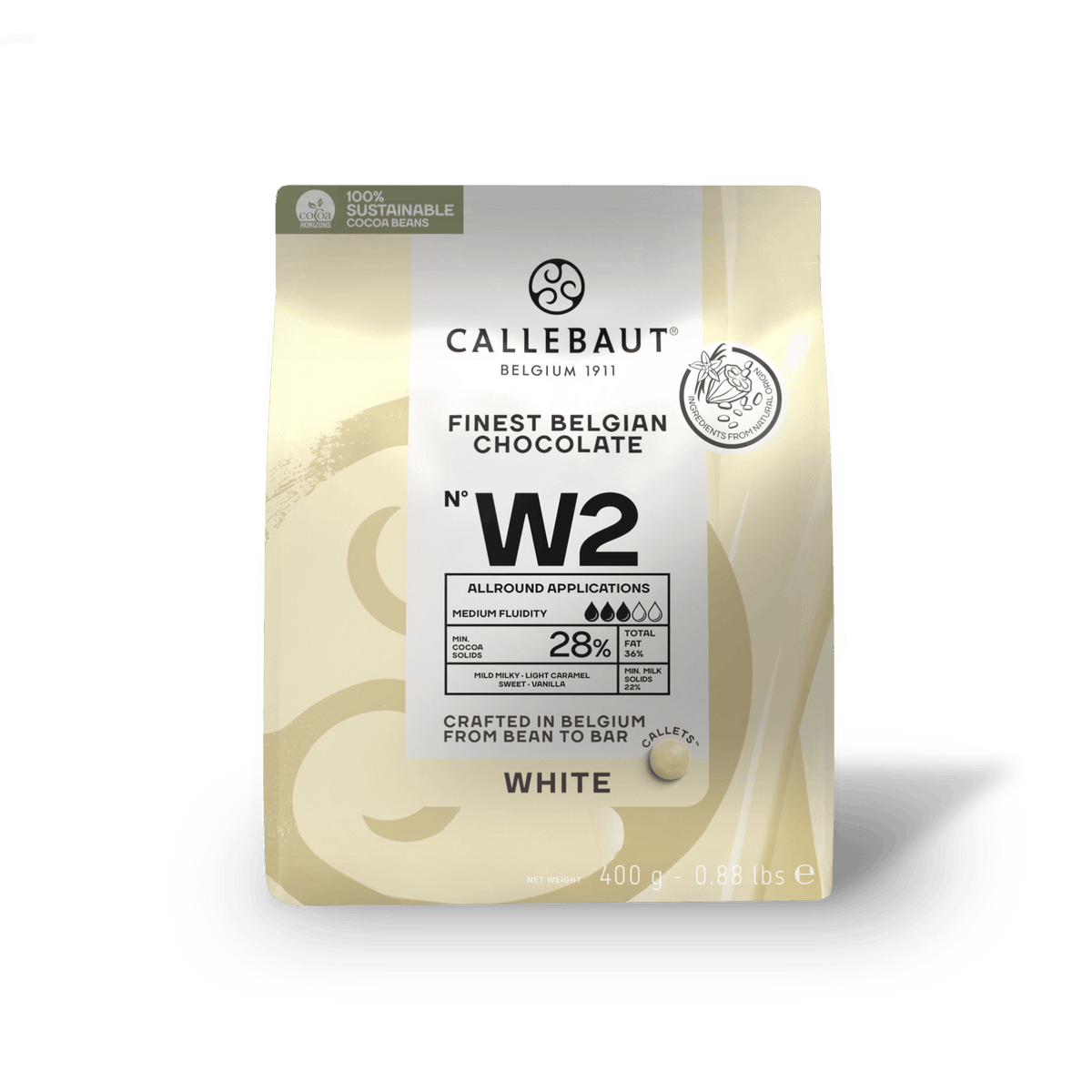 White Chocolate Callets: Recipe N° W2