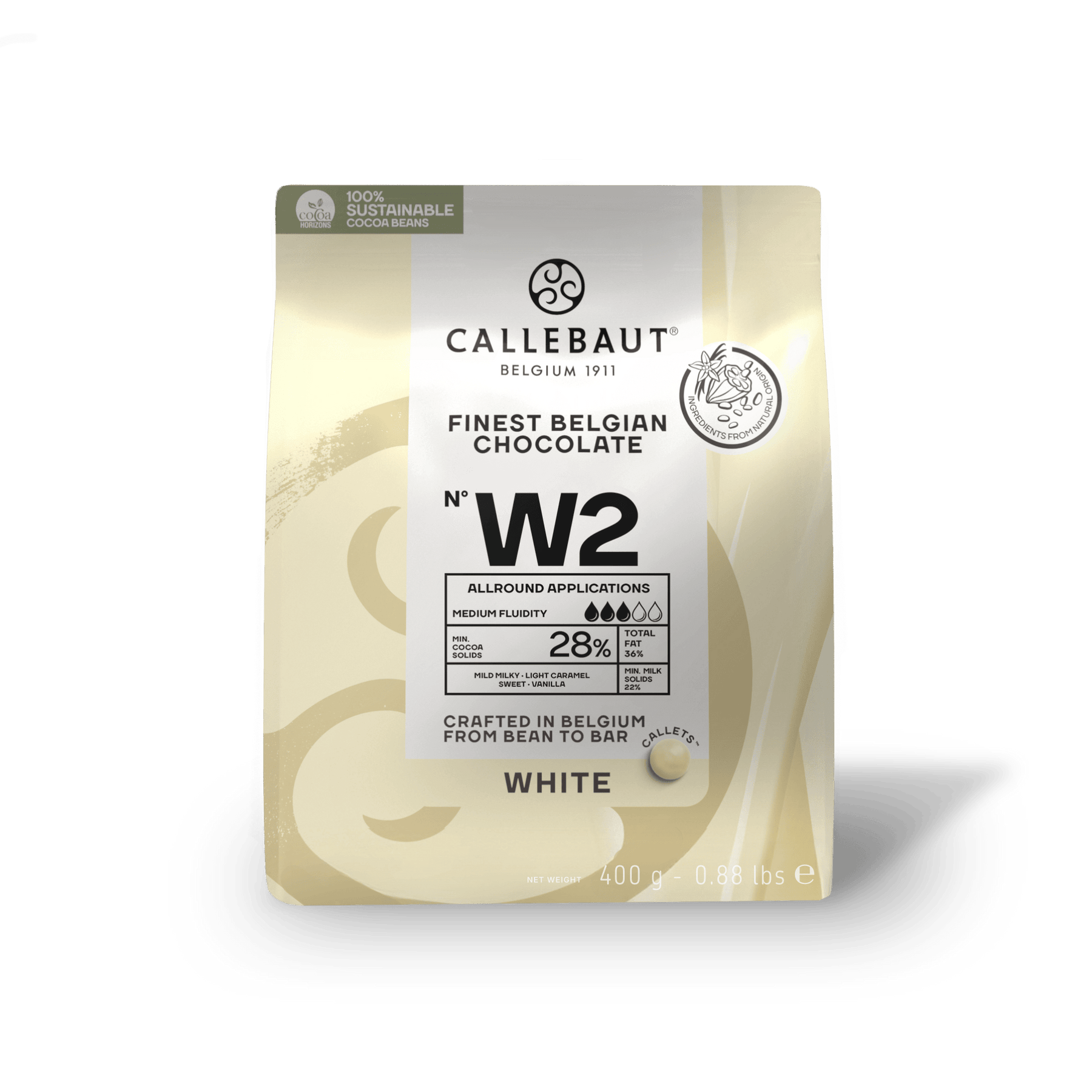 White Chocolate Callets: Recipe N° W2