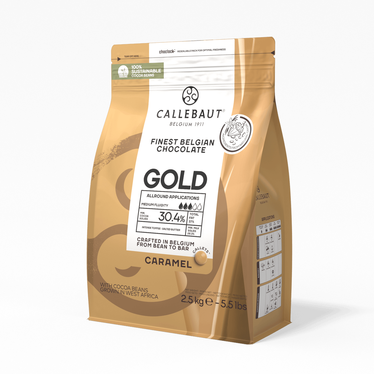Caramel Chocolate Callets: Gold