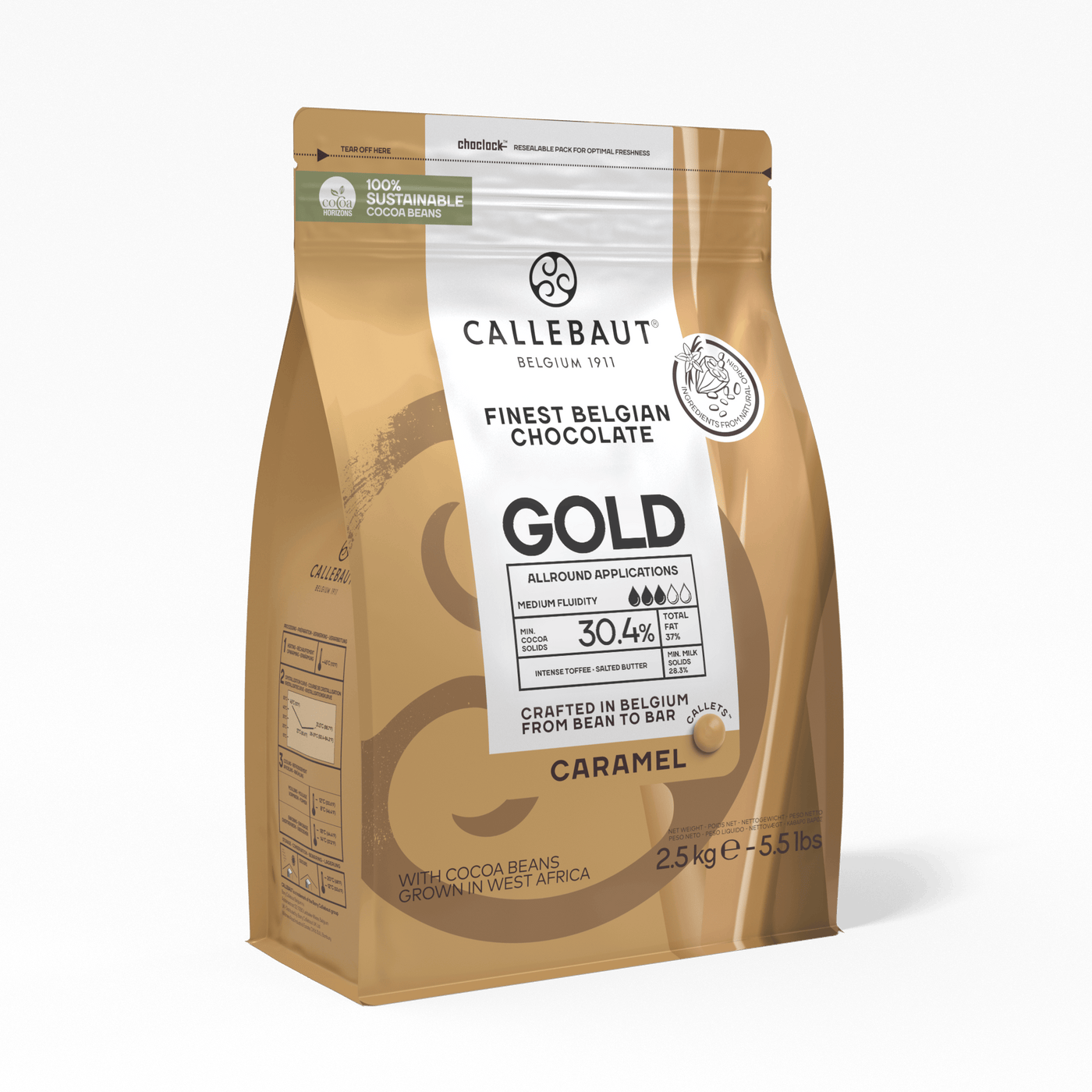Caramel Chocolate Callets: Gold