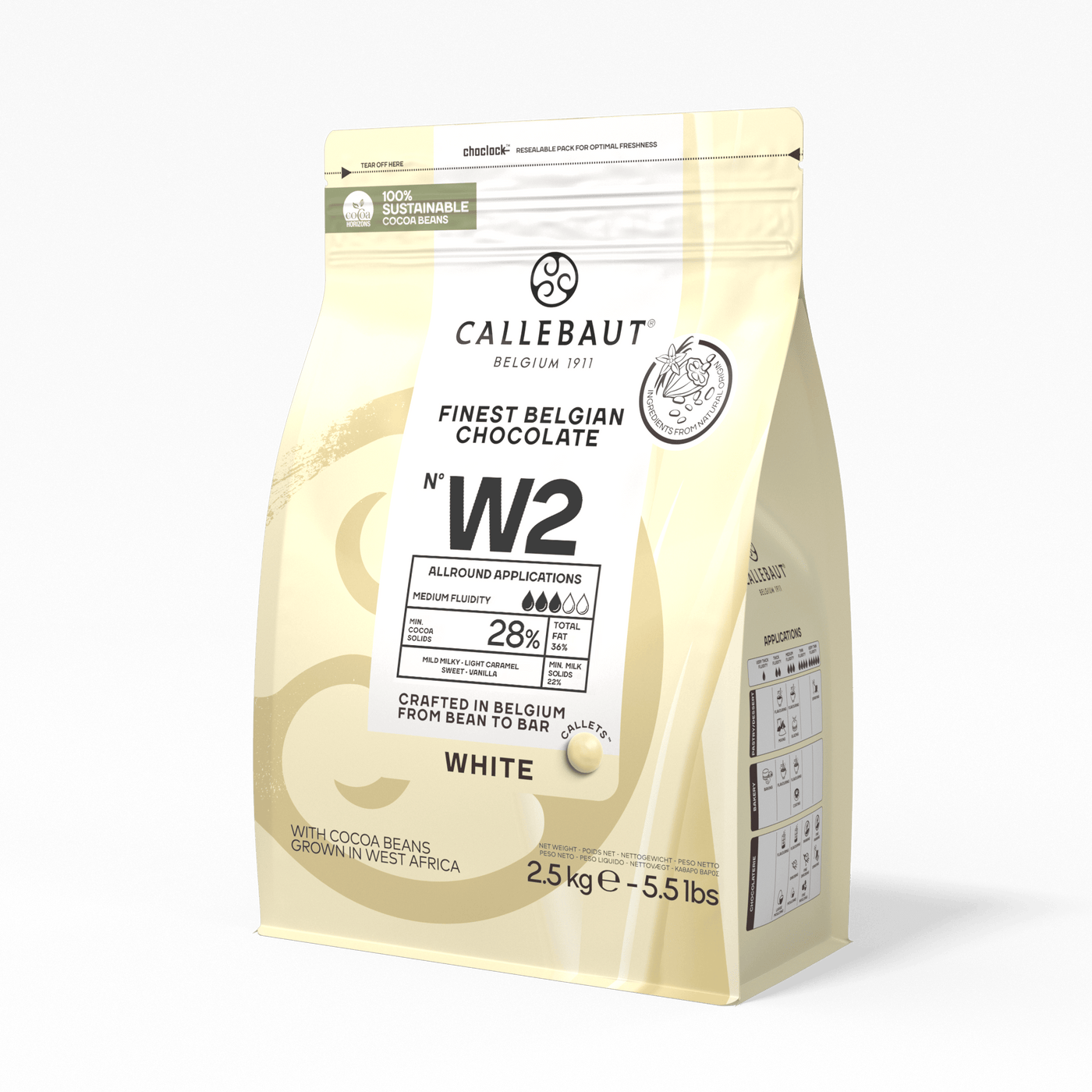 White Chocolate Callets: Recipe N° W2