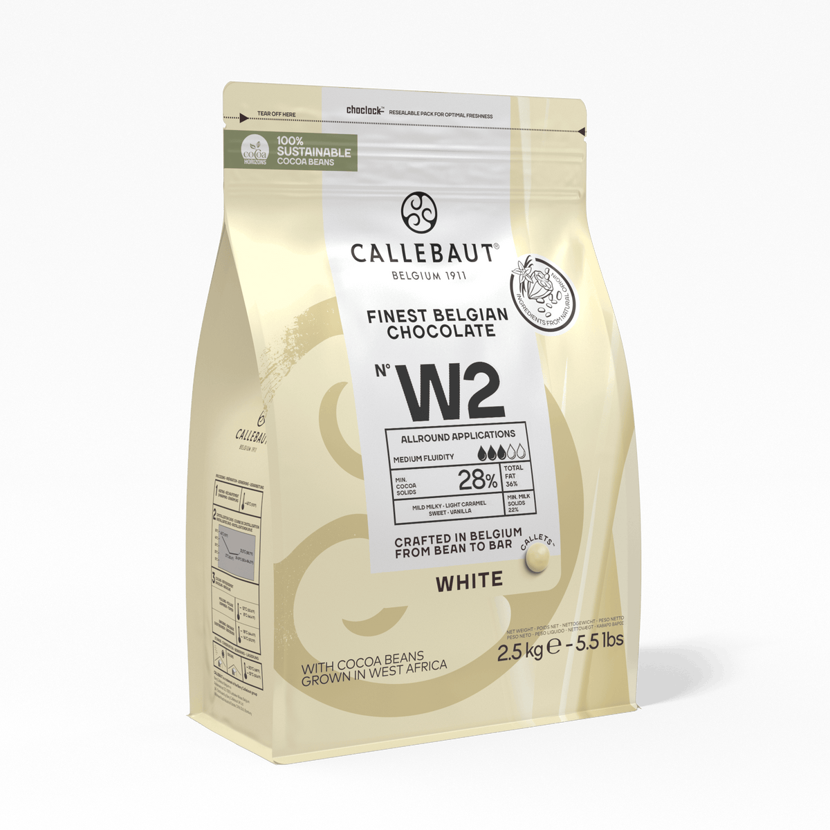 White Chocolate Callets: Recipe N° W2