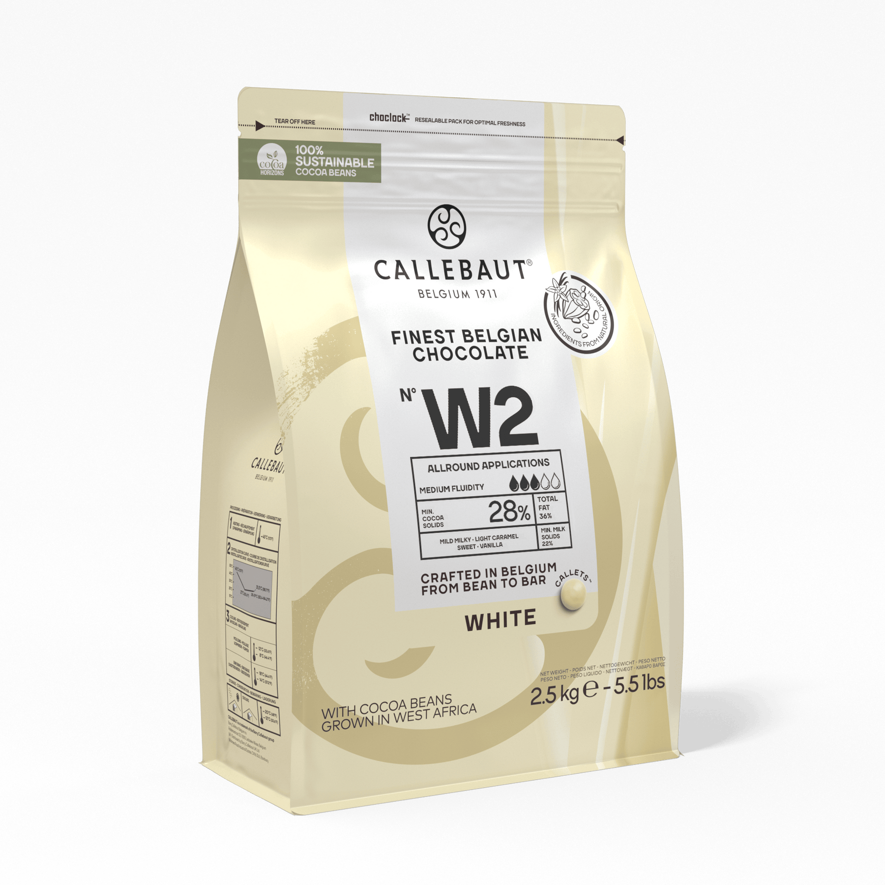 White Chocolate Callets: Recipe N° W2